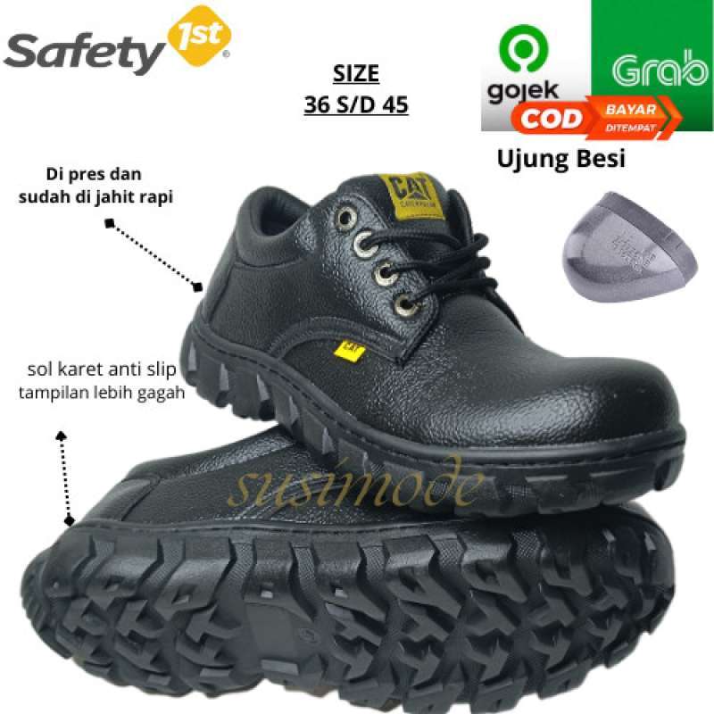 Jual Sepatu Safety Slip On Septi Pria Ujung Besi Septy Kerja Lapangan ...