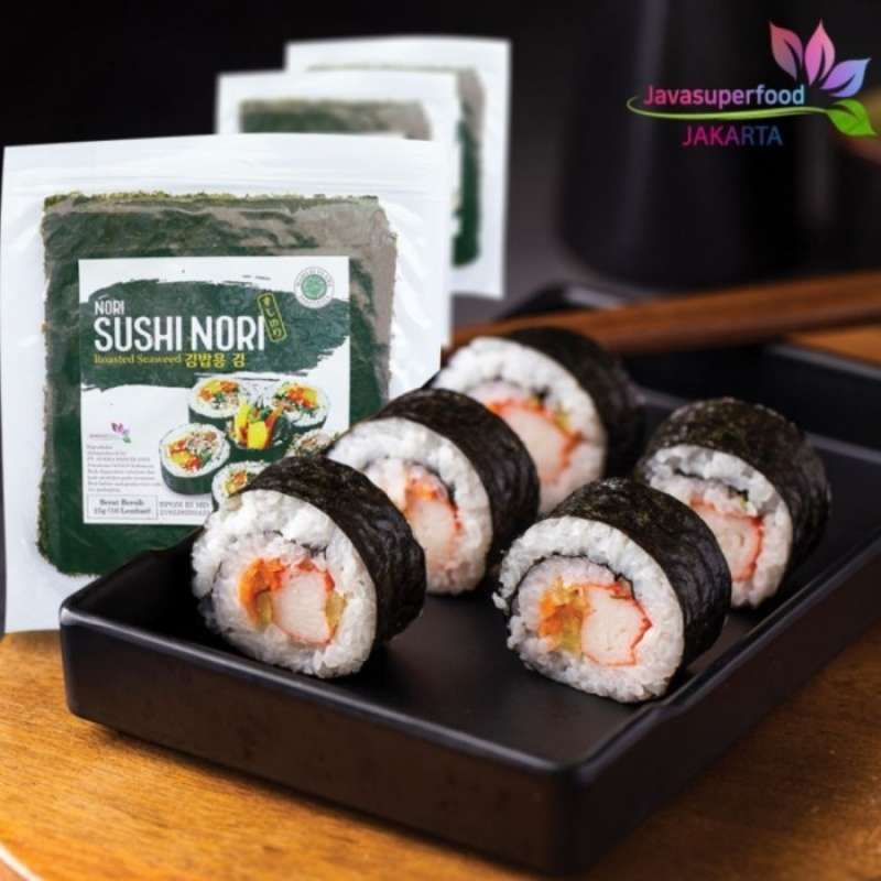 Jual Sushi Nori 5 10 20 50 Lembar Java Super Food Seaweed Sheet Rumput ...