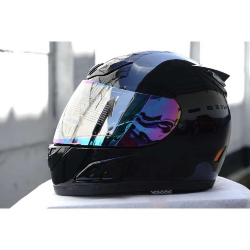 Promo Helm Jpn Full Face Sni Racing Motogp Model Tanduk - Hitam Glossy ...