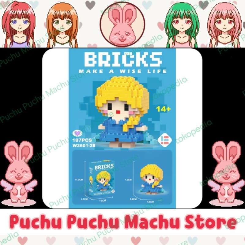Promo Mainan Balok Susun Elsa Frozen Nano Block Bricks Nano Blocks ...