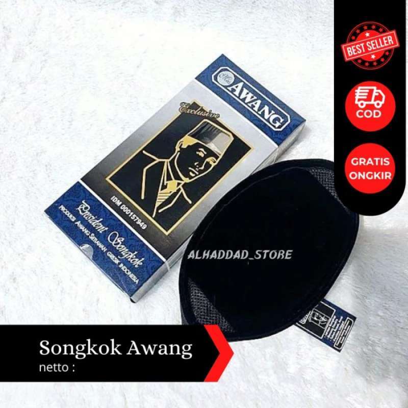 Promo Songkok Awang Exclusive Hitam Ac O.r.ig.in.al Bludru Vigeon ...