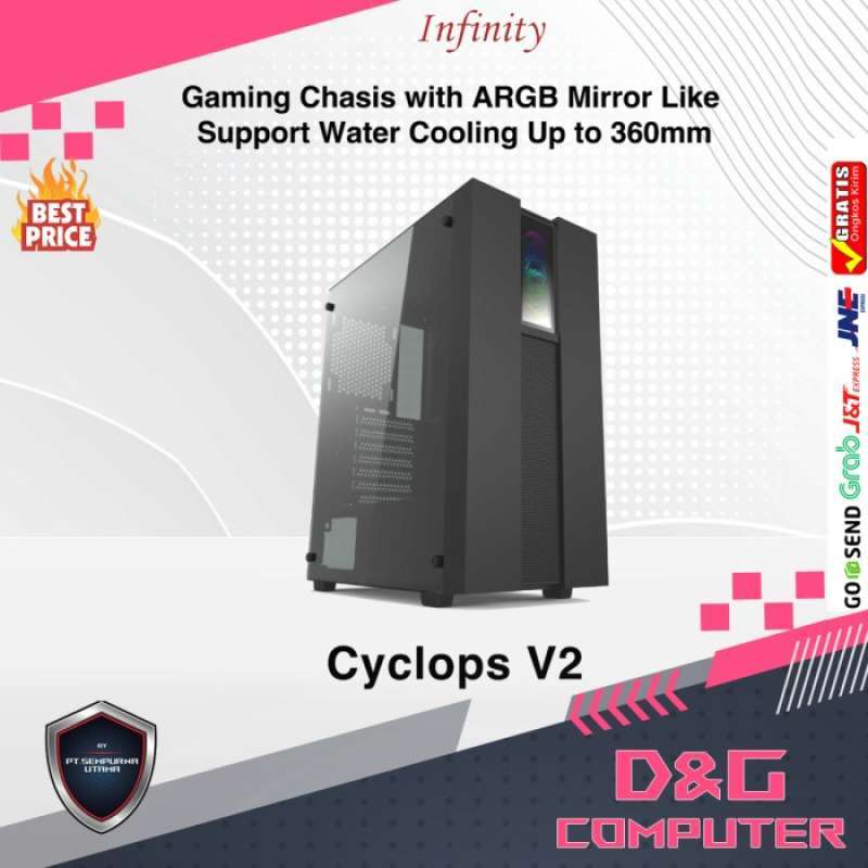 Promo Casing Infinity Cyclops V2 - Atx, Matx Gaming Case - No Fan ...