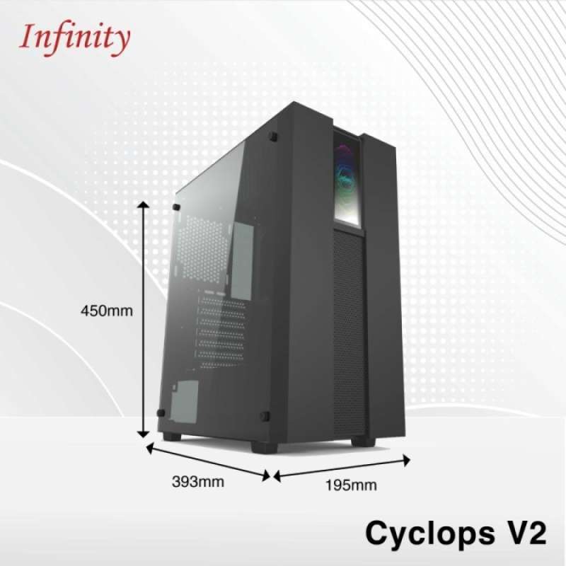 Promo Casing Infinity Cyclops V2 - Atx, Matx Gaming Case - No Fan ...