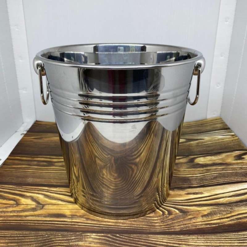 Promo Wine / Champagne / Ice Bucket 5.5l Wadah Es Batu Stainless Steel ...