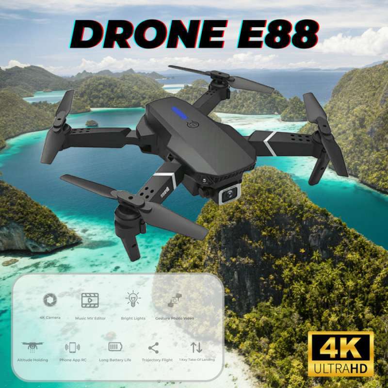Jual Sjcam Drone E88 4k Ultra Hd Camera Auto Fokus Include Remote Di Seller Circlet - Cengkareng ...