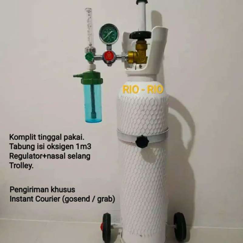 Promo Tabung Oksigen / Oxygen Set Komplit + Regulator & Trolley Diskon 33% Di Seller Lucky_vania ...