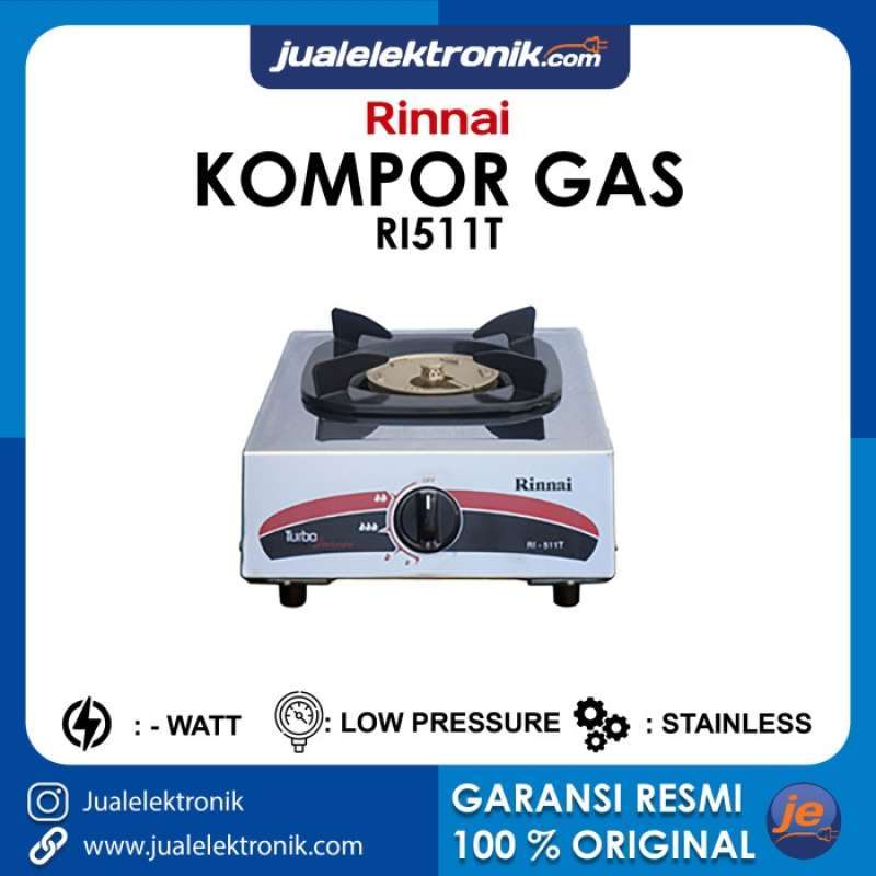 Promo Rinnai Kompos Gas 1 Tungku Api Turbo Ri511t Diskon 23% Di Seller ...