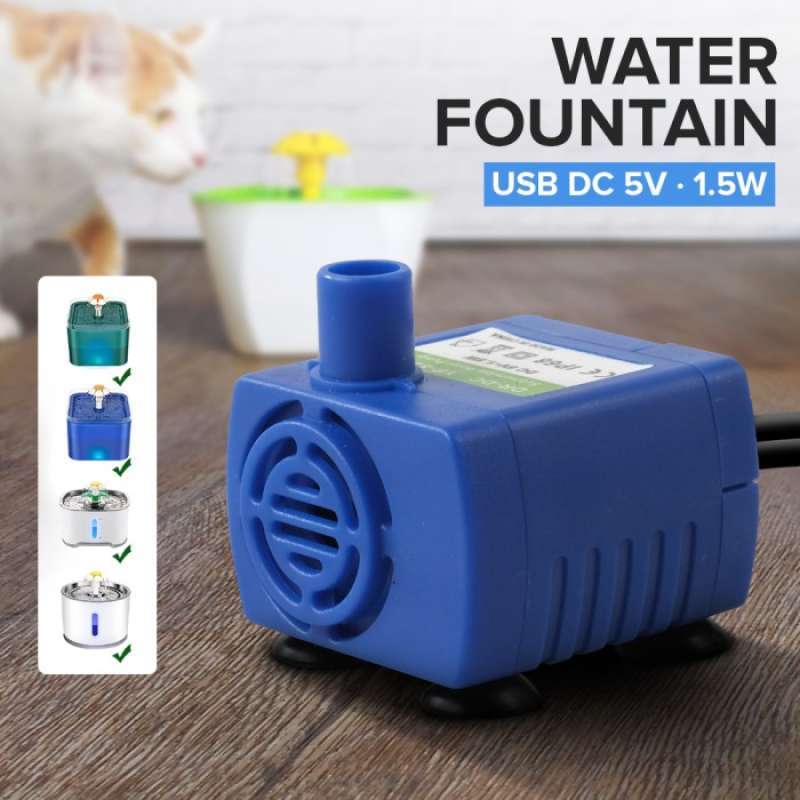 Promo Pompa Air Water Fountain Ultra Quiet Pump Usb Dc 5v 1.5w Yp 8202 ...