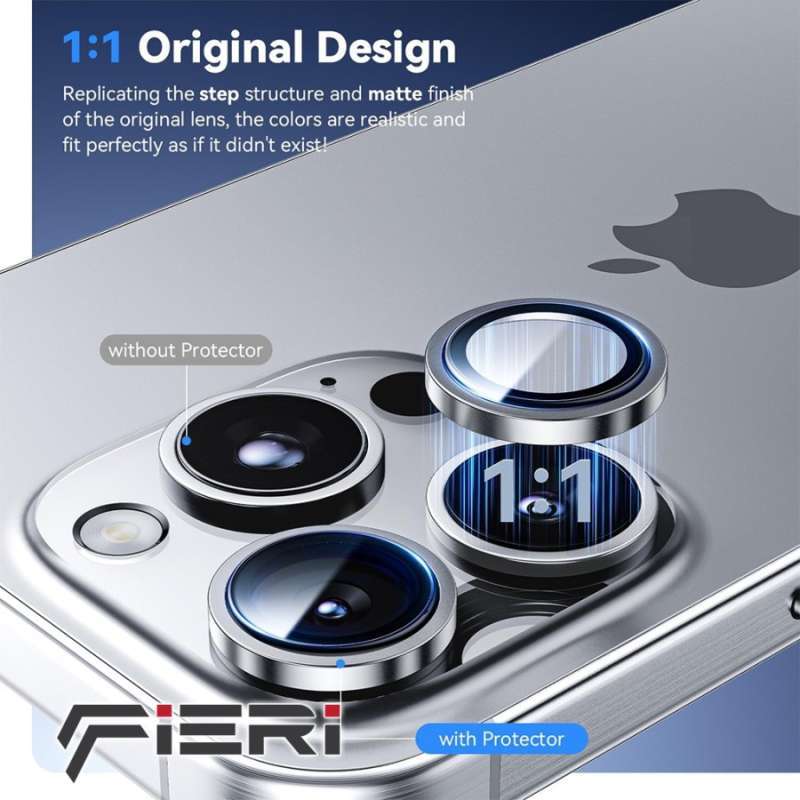 Jual Fieri Camera Protector iPhone 16 Plus Pro Max Aluminium Anti Gores ...