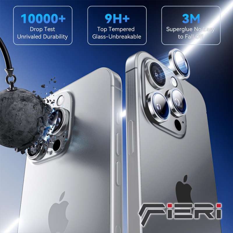 Jual Fieri Camera Protector iPhone 16 Plus Pro Max Aluminium Anti Gores ...