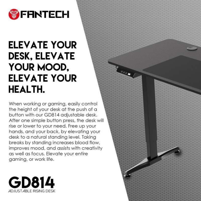 Jual Fantech Gd814 | Adjustable Rising Gaming Desk With Electronic ...