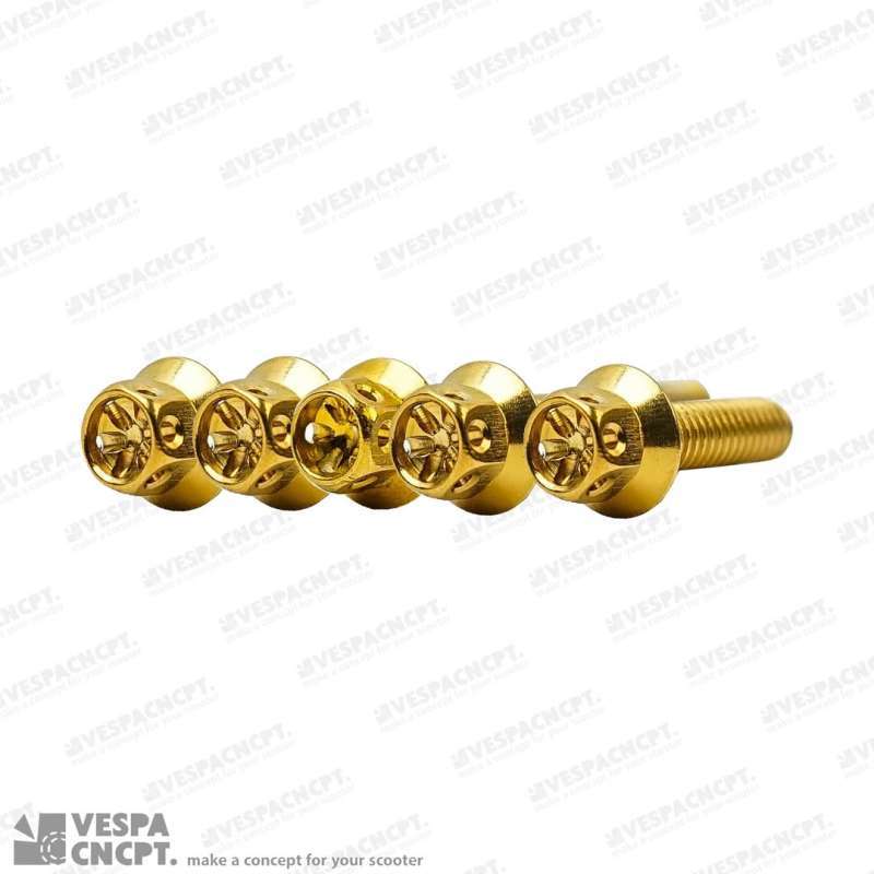 Jual Baut Stainless Cover Tutup Tangki Bensin Gold Vespa Sprint ...