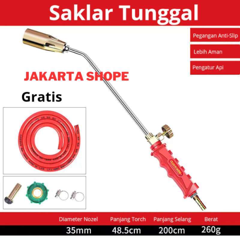 Jual Alat Bakar Heating Torch Gas Dengan 1.2m Selang Lpg Multipro ...