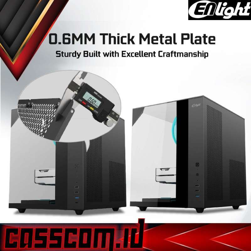 Jual Casing Enlight Z10 Atx Free 3 Fan Argb Gaming Case Black Di Seller ...