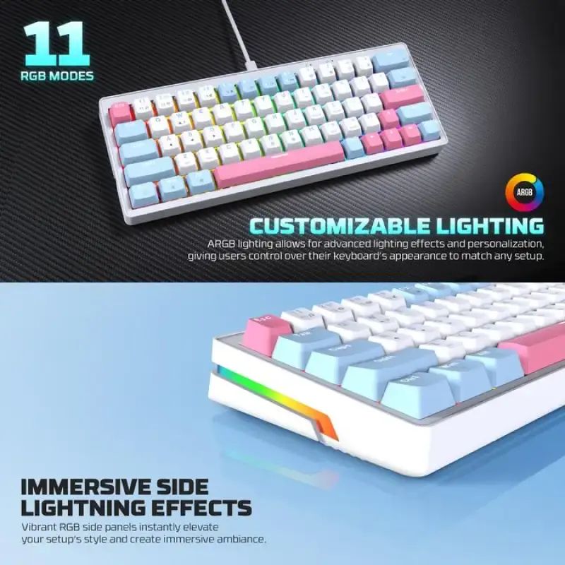 Jual Fantech Ame Edition Atom X63 Mk611 Mechanical Gaming Keyboard ...