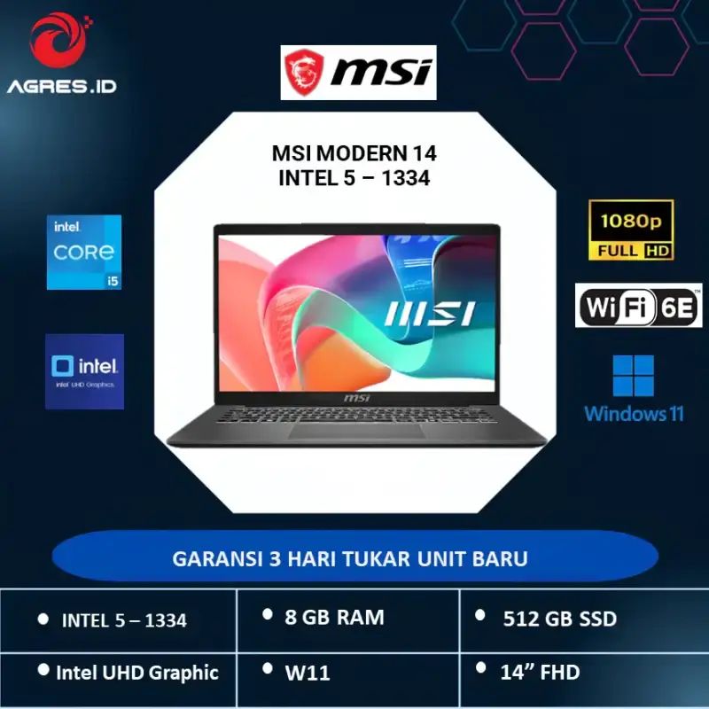 Msi Modern 14 I5 Gen 12 - 🔥 Harga & Spesifikasi Terbaru Mei 2026