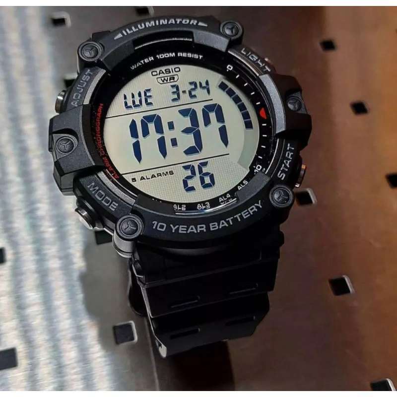 Promo Casio Ae-1500wh Jam Tangan Pria Digital Karet Ae1500wh Diskon 35% Di Seller Tri Arloji ...