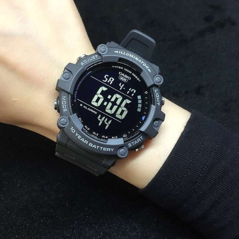 Promo Casio Ae-1500wh Jam Tangan Pria Digital Karet Ae1500wh - Abu Diskon 27% Di Seller Tri ...