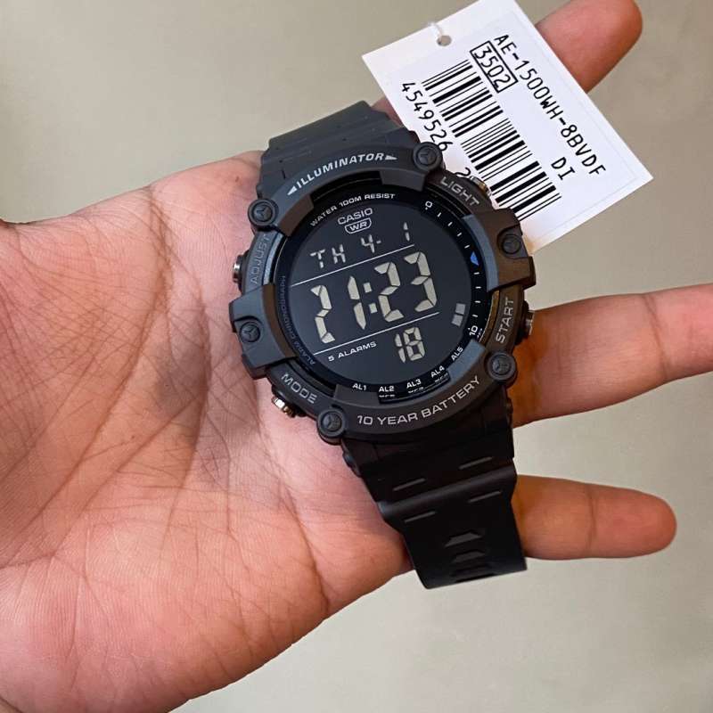 Promo Casio Ae-1500wh Jam Tangan Pria Digital Karet Ae1500wh - Abu Diskon 27% Di Seller Tri ...