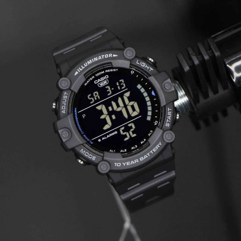 Promo Casio Ae-1500wh Jam Tangan Pria Digital Karet Ae1500wh - Abu Diskon 27% Di Seller Tri ...