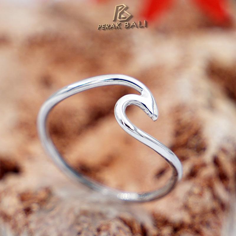 Jual Cincin Perak Bali Silver 925 Ring Motif Ombak Kecil - 20 Di Seller ...