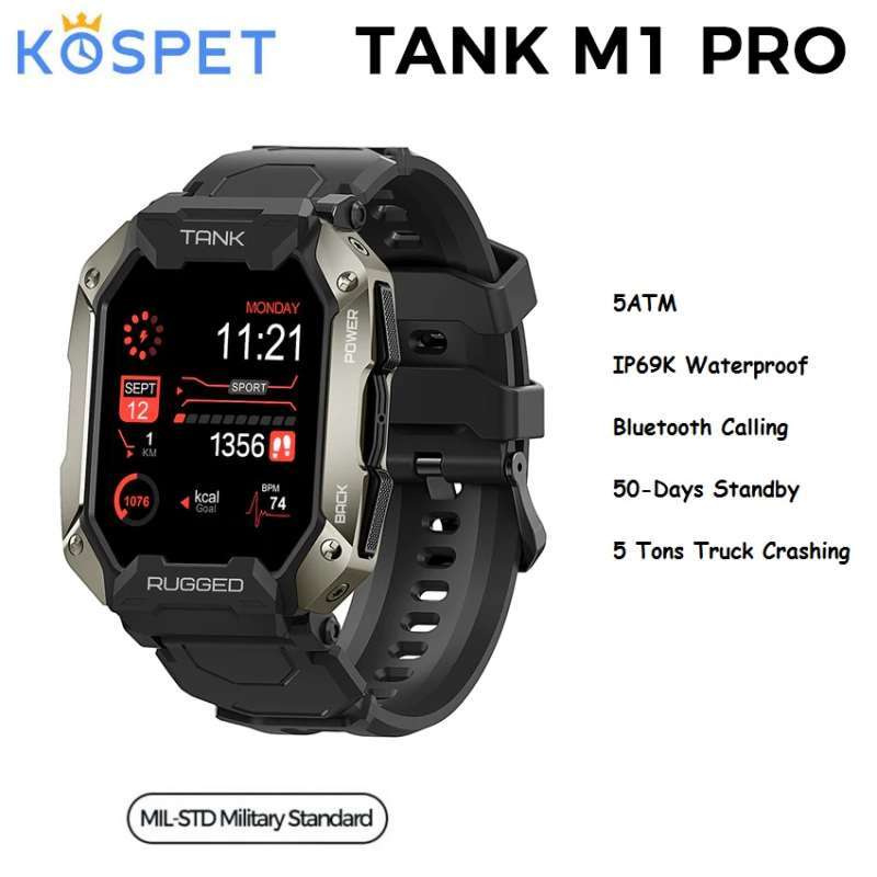 Jual KOSPET TANK M1 PRO - Outdoor Waterproof Sporty Smartwatch 1.72 ...