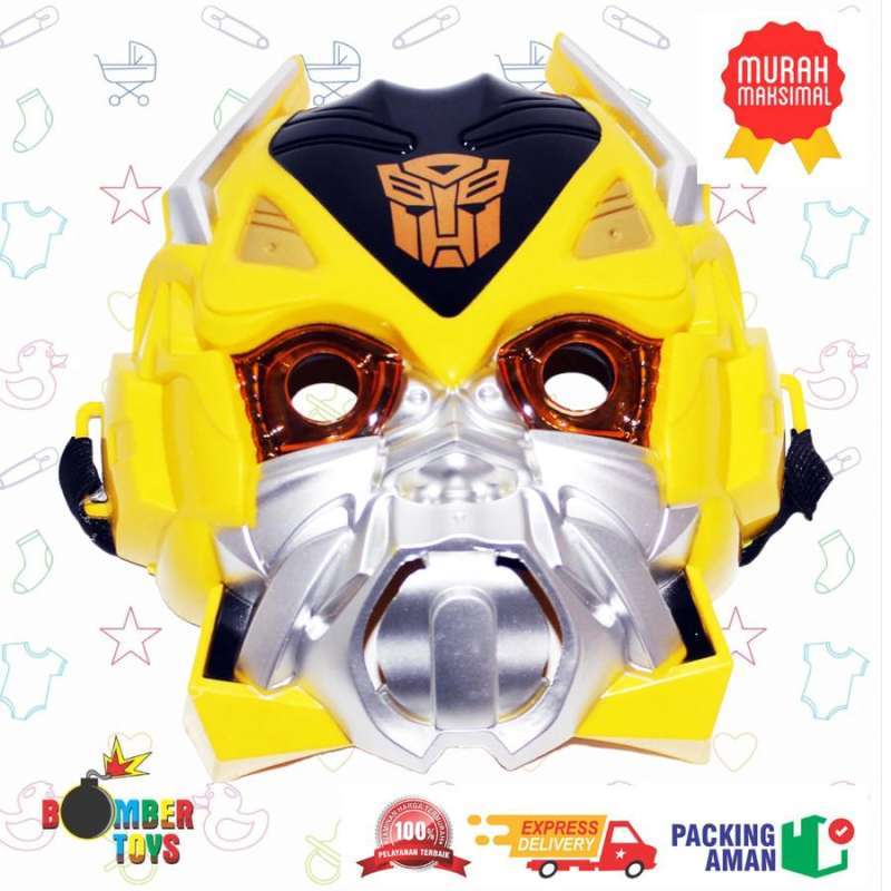 Jual Mainan Anak Topeng Optimus Prime Bumblebee Suara Lampu Cosplay ...