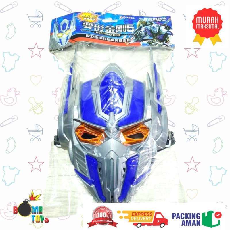 Jual MAINAN ANAK TOPENG OPTIMUS PRIME BUMBLEBEE SUARA LAMPU COSPLAY ...