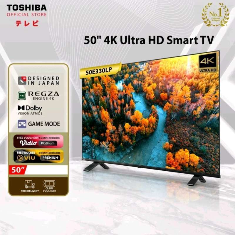 Jual TOSHIBA 50E330LP LED TV 50 inch Smart Digital 4K UHDBTV di Seller VIXION HOME SOLUTION ...