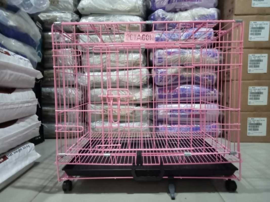 Promo Kandang OCTAGON K-205 Besi Lipat dengan Roda Khusus CARGO DAN ...