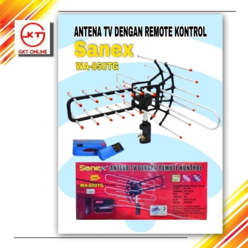 Promo Antenna Tv Remote Sanex / Antena Tv Luar Outdoor Remote Sanex ...