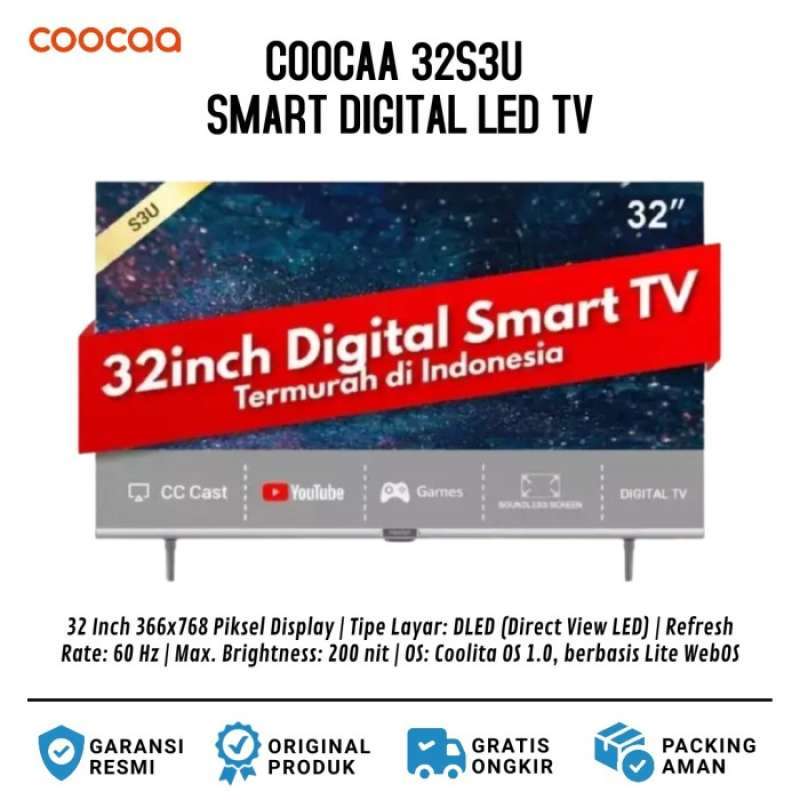 Jual Coocaa 32s3u Smart Digital Led Tv 32inch Bezel-less Di Seller ...