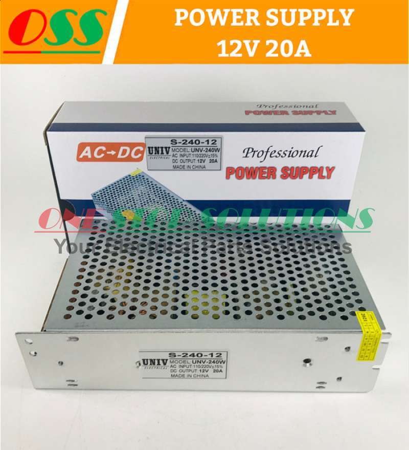 Promo Power Supply 12v 20a / Psu 12v 20a Smps Trafo Switching Power Diskon 9% Di Seller Zarinala ...