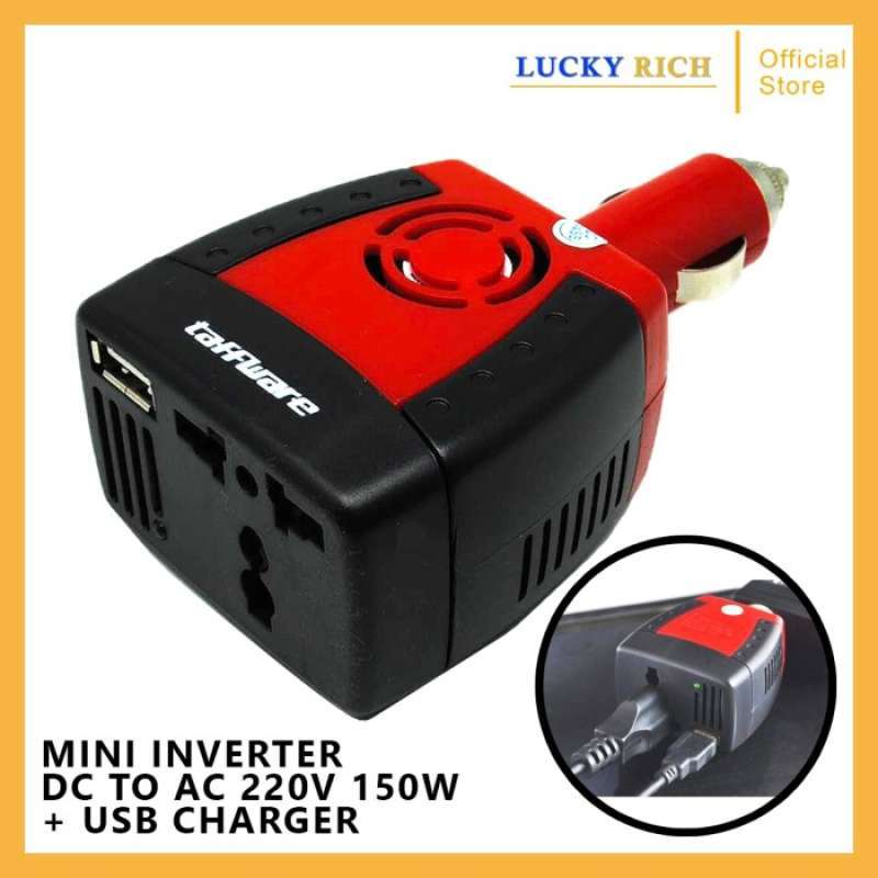 Promo Power Car Inverter Dc To Ac 220V 150W | Adapter Colokan Mobil ...