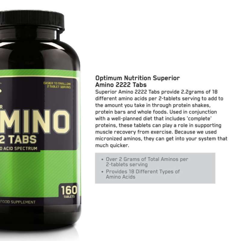 Promo Optimum Nutrition Amino 2222 Tablet 320'S Diskon 23% di Seller ...