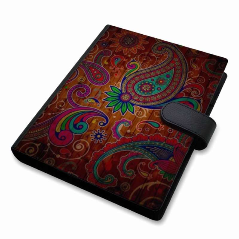 Jual Motif Batik Wooden Binder Notebook A5 Plus Isi Kertas Custom Di ...