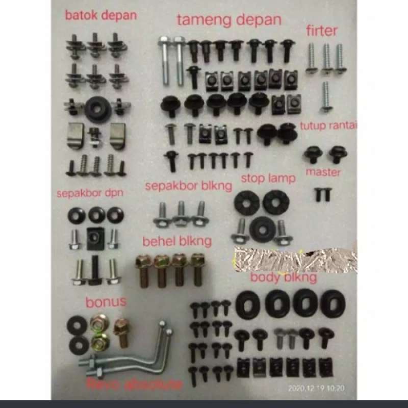 Promo Baut Lengkap Set Full Body Revo Fit Dan Revo Apsolute ...