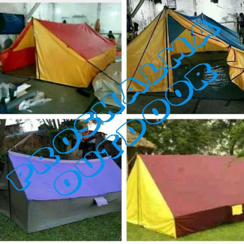Jual Tenda Regu Pramuka Buat Kemah/camping Ful Alas Bawah Dan Besi Kap ...