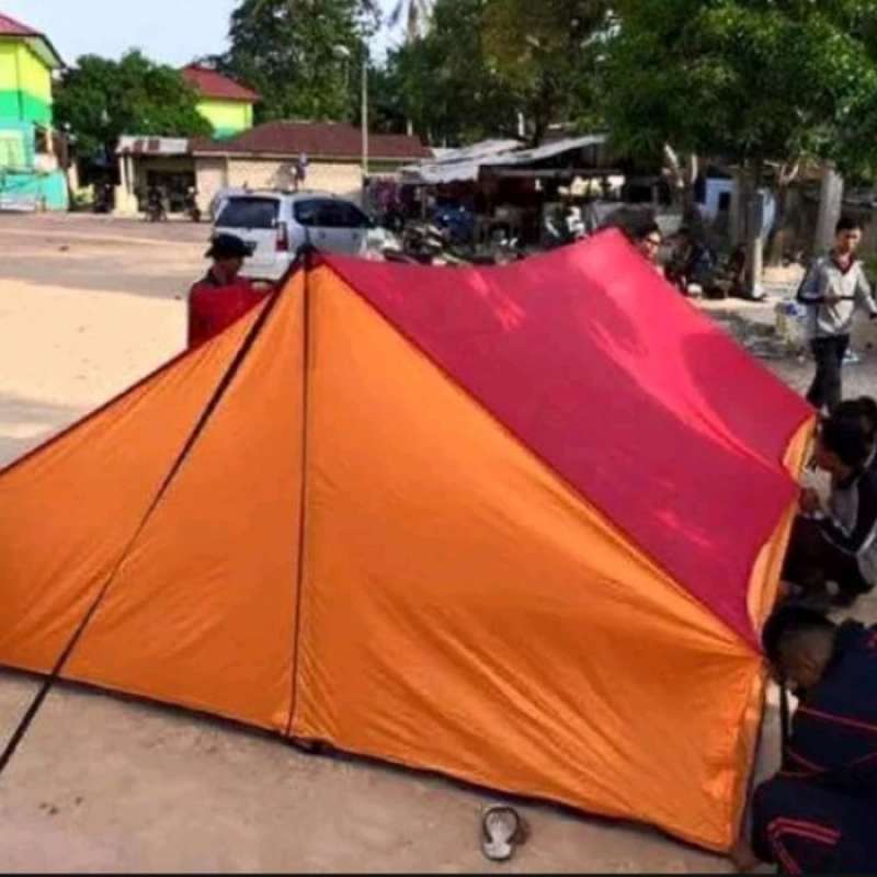 Jual Tenda Regu Pramuka Buat Kemah/camping Ful Alas Bawah Dan Besi Kap ...