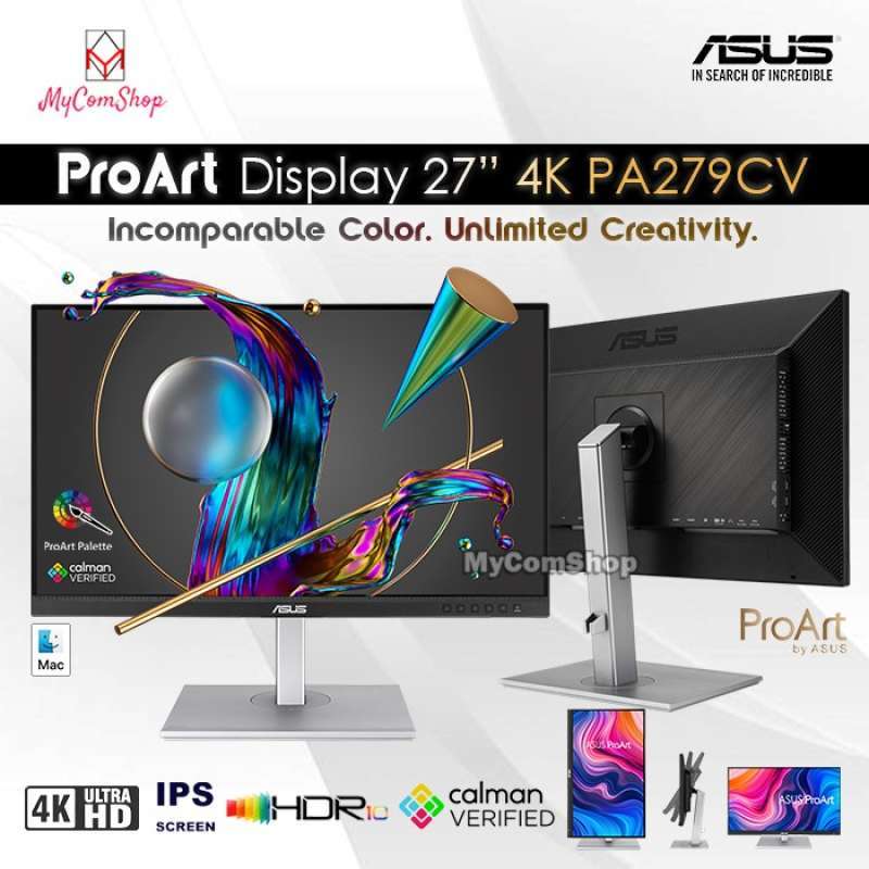 Jual ASUS PROART PA279CV DISPLAY MONITOR 27 INCH 4K ULTRA HD IPS LED ...