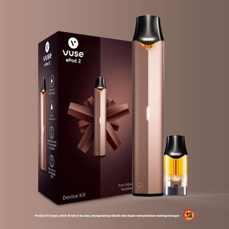 Promo Vape Starter Kit VUSE e Pod warna Rosegold (1 e Pod + 1 VUSE Pod ...