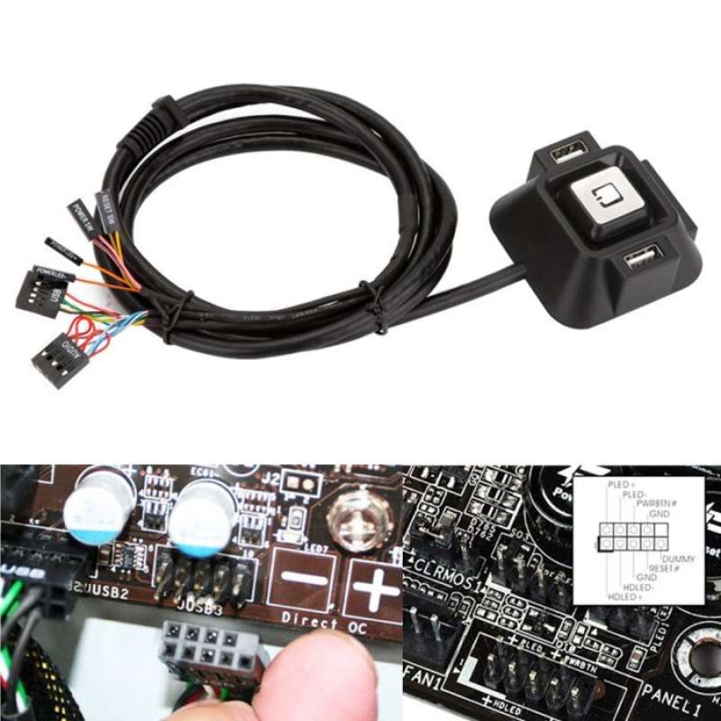 Promo Top Switch Komputer Desktop Pc Reset Dengan Tombol Power Onoff ...