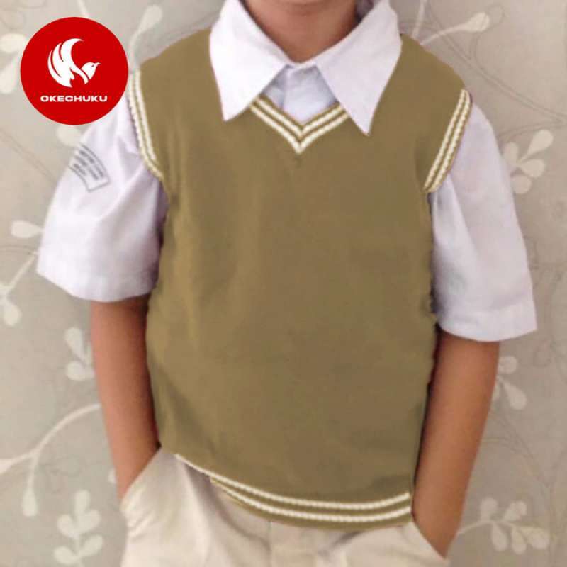 Promo Zs Clay Okechuku Rompi Rajut Anak - Anak Tk Sd Knit Vest Seragam ...