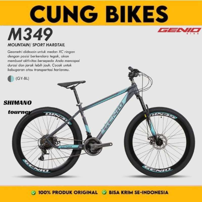 Jual Sepeda Gunung 27.5 Inch Mtb Genio M 349 24 Speed Shimano Velg ...