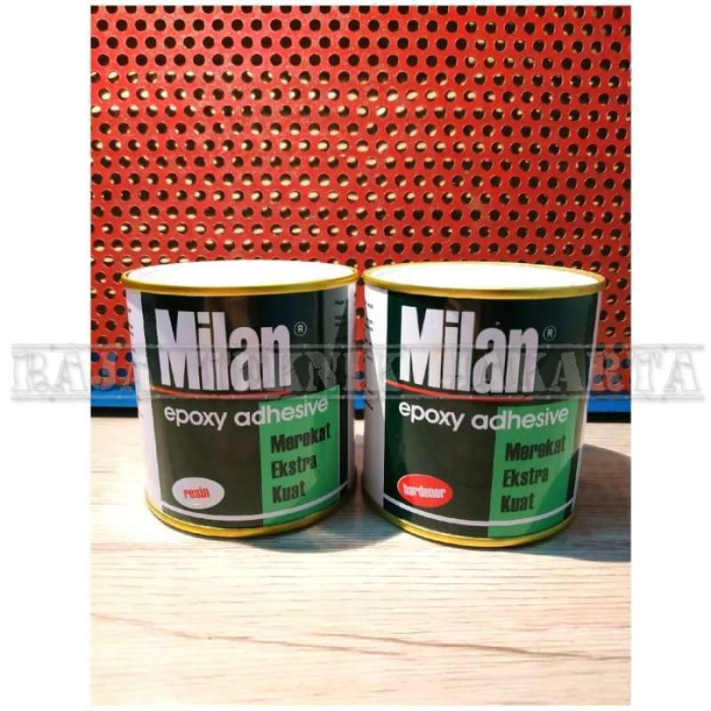 Jual Lem Epoxy Milan Multifungsi Dua Komponen Resin Hardener Kaleng ...