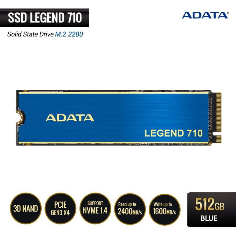 Promo ADATA LEGEND 710 SSD M.2 NVME PCIe Gen3x4 - 512GB Diskon 10% di ...