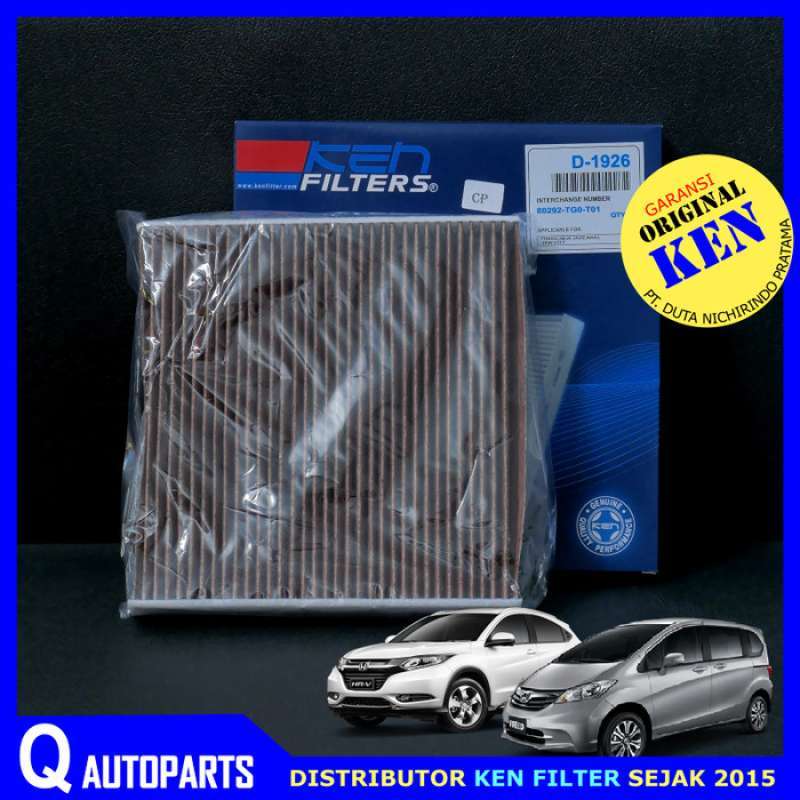 Promo KEN Filter AC Honda HRV / FREED. Tipe Premium Carbon Active ...