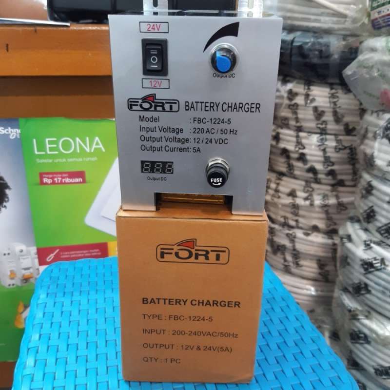Promo Battery Charger Fort 5a/input 220vac Output 12/24vdc Fort Diskon ...