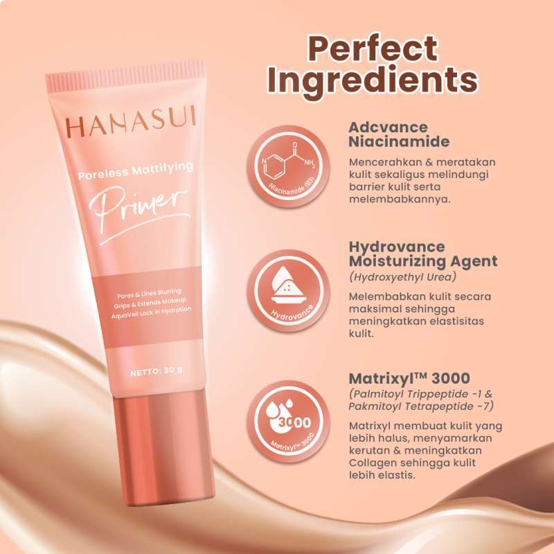 Promo Hanasui Poreless Mattifying Primer 20gr Diskon 35% Di Seller ...