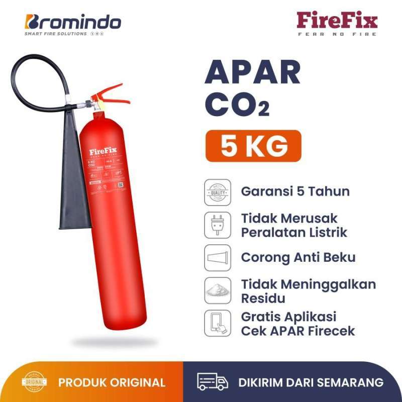 Jual APAR CO2 Alat Pemadam Api Ringan 5Kg FireFix - Teruji Oleh Damkar ...